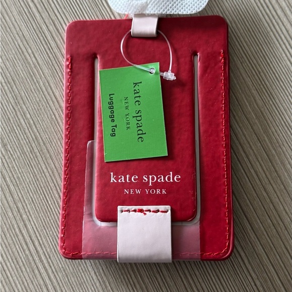 kate spade | Other | Kate Spade Just Mine Red Luggage Tag With Letter M ...